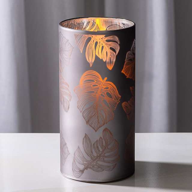 Светодиодная свеча в стакане Gambetta 15 см, на батарейках, Peha, MB-11505