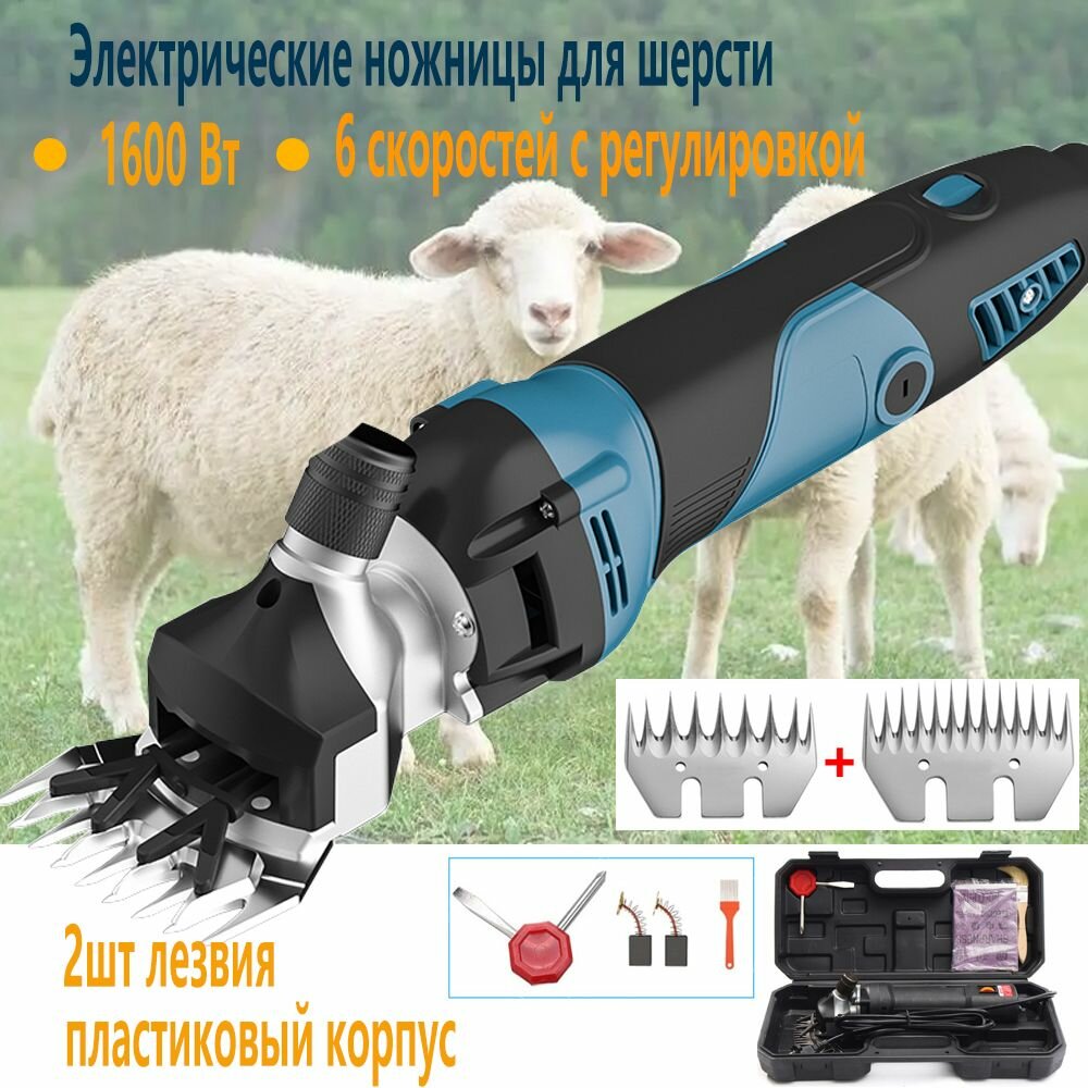 NEWONE 1600 Вт 6 передач скорость электрическая машинка для стрижки овец и коз машинка для стрижки фермы резак шерсть ножницы D+F