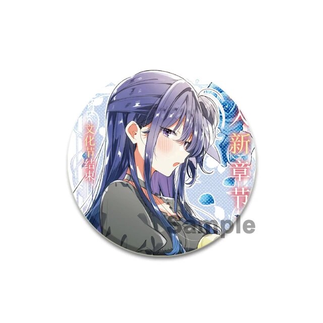 58 мм аниме шепот для вас любимая песня круглые булавки искусственная Косплей ручная работа брошь для рюкзака одежды нагрудное украшение