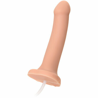 51390 Strap-on-me Silicone Cum Dildo L, телесный. Насадка с функцией семяизвержения для трусиков с кольцевым креплением