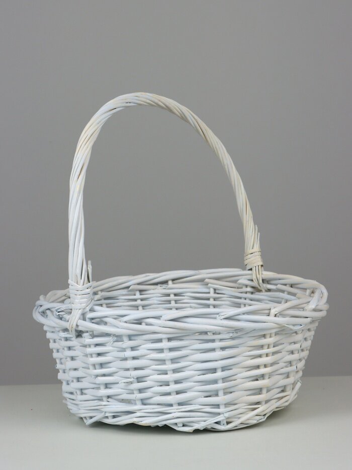 Корзина плетёная Des, ива, белый