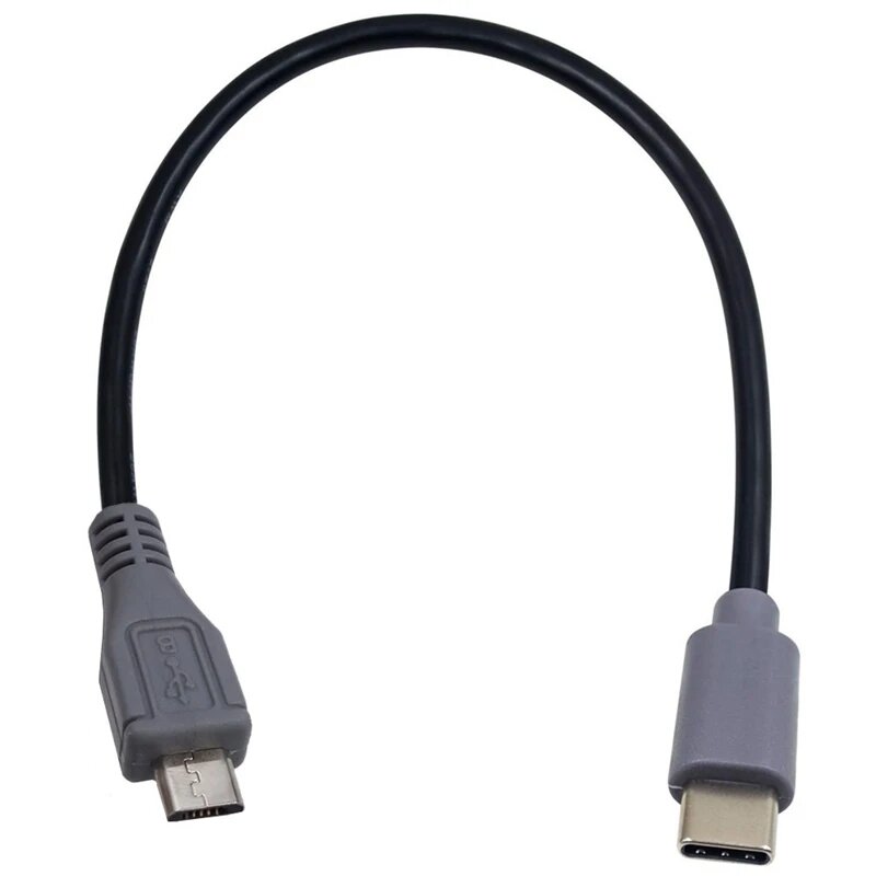 USB Type-C на Micro/Mini USB кабель 30см 0.25m, C-Micro USB