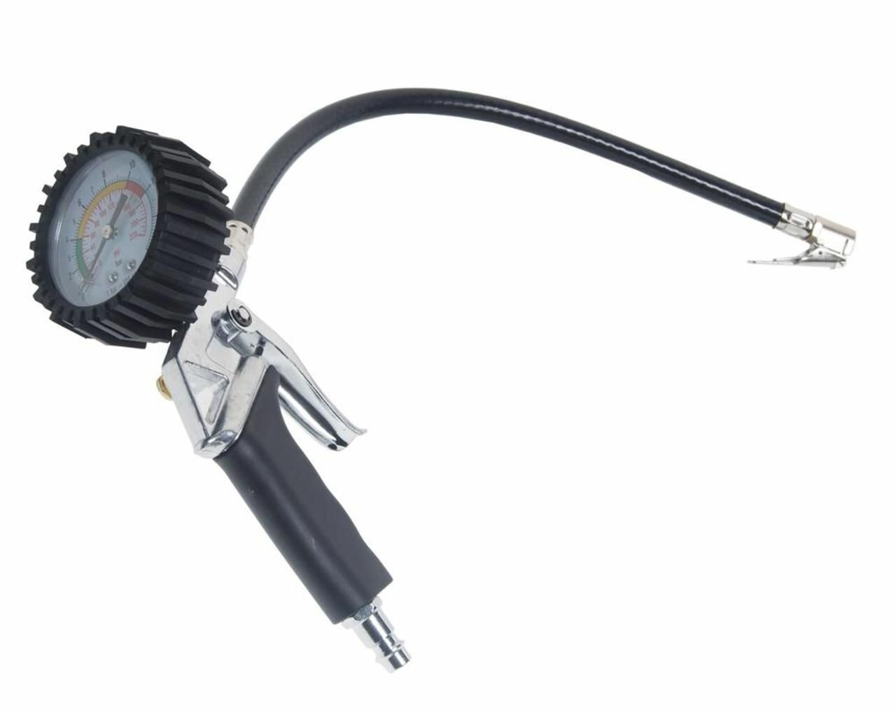Пистолет для подкачки шин с манометром 16Bar, арт RF2370 ROCKFORCE