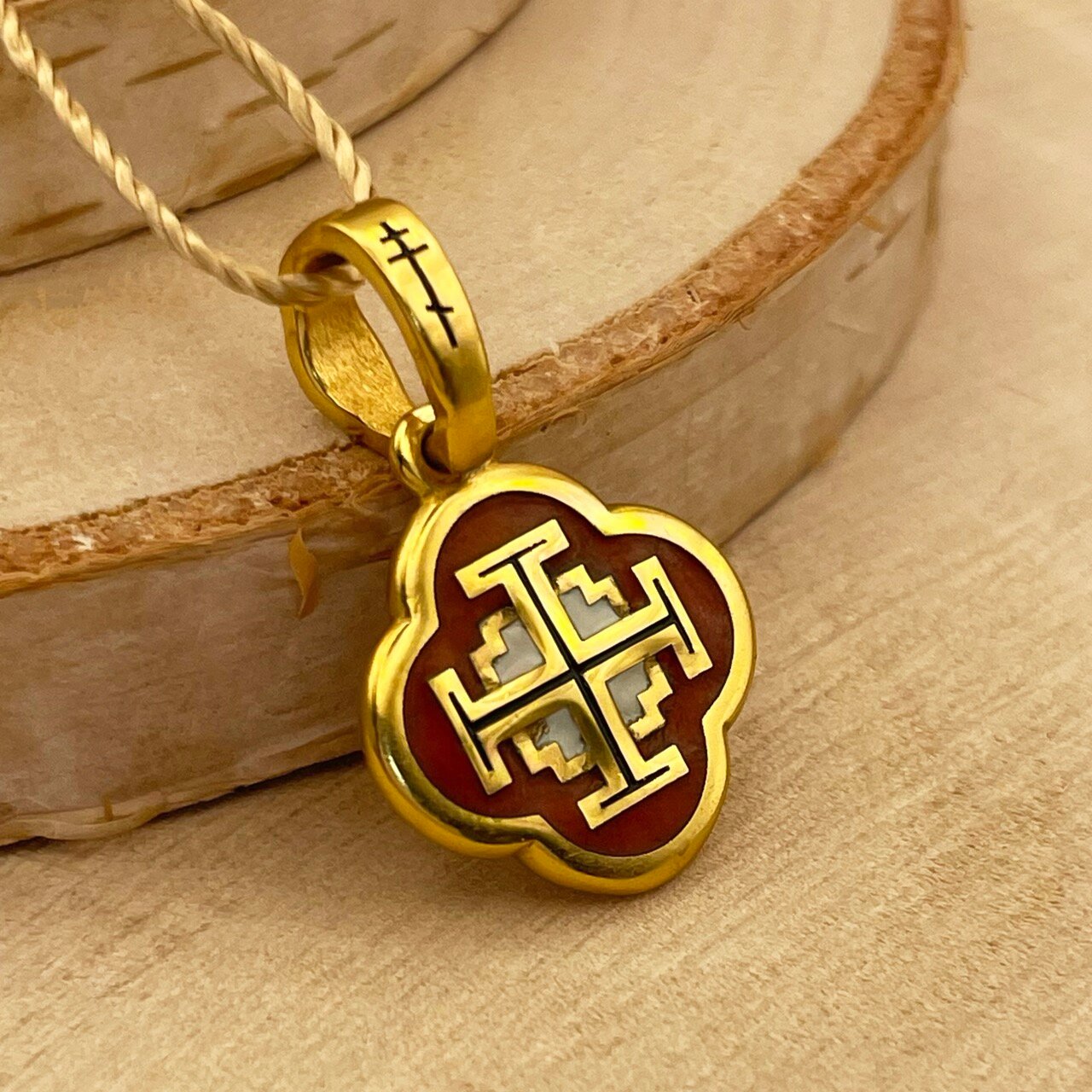 Подвеска, серебро, 925 проба, чернение, золочение, оксидирование, эмаль