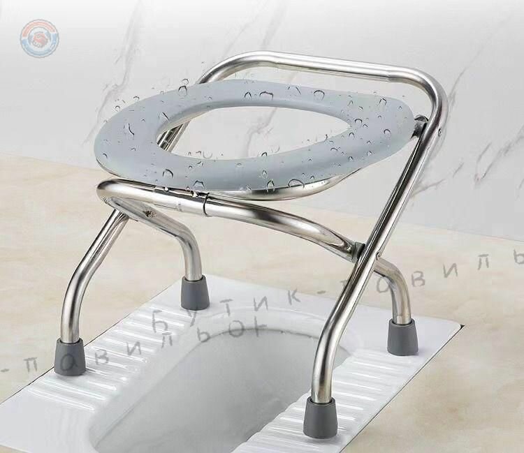 Складной туристический стул-туалет для походов и рыбалки, компактный кемпинговый аксессуар, устойчивый стул для отдыха на природе