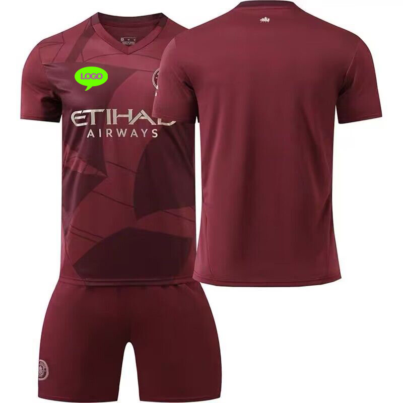 Форма футбольная Манчестер Сити Харланд 9 Де Брюйне 17 Фоден 47 футбольные майки для детей комплекты спортивный матч досуг футбольные майки