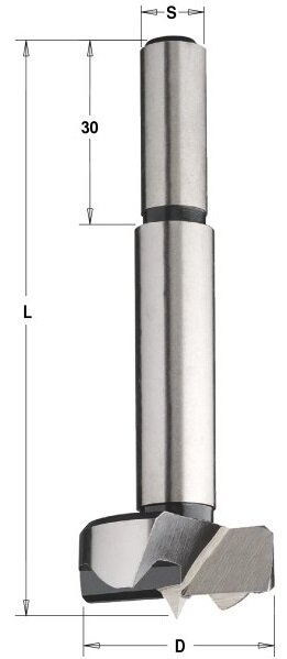 Сверло чашечное KSS для сверл. станка RH 8x90 S=10x30 CMT 512.081.31