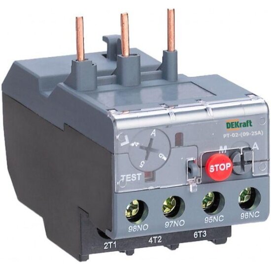 Реле тепловое Dekraft 12.0А-18А для контакторов 09-25А, 23167DEK
