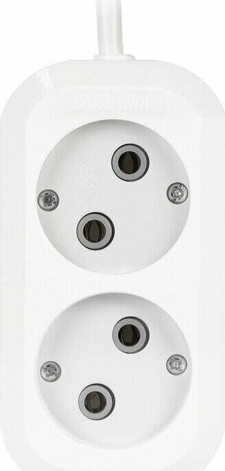 Удлинитель без заземления (SBE-10-2-02-N) 2 гнз х 2,0 м