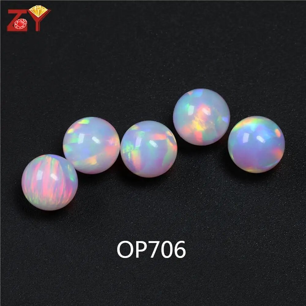 Синтетические опаловые бусины Zheng Yong 2-5 мм 75 шт