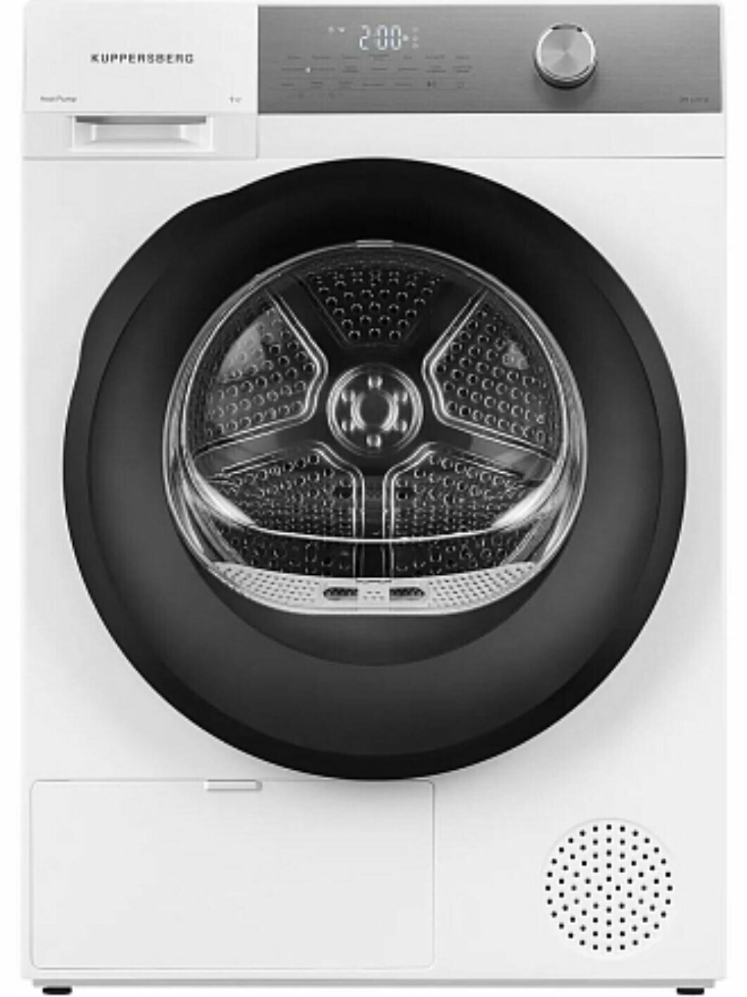 Сушильная машина Kuppersberg DM 611W, тепловым насосом, электронная панель управления, 8кг