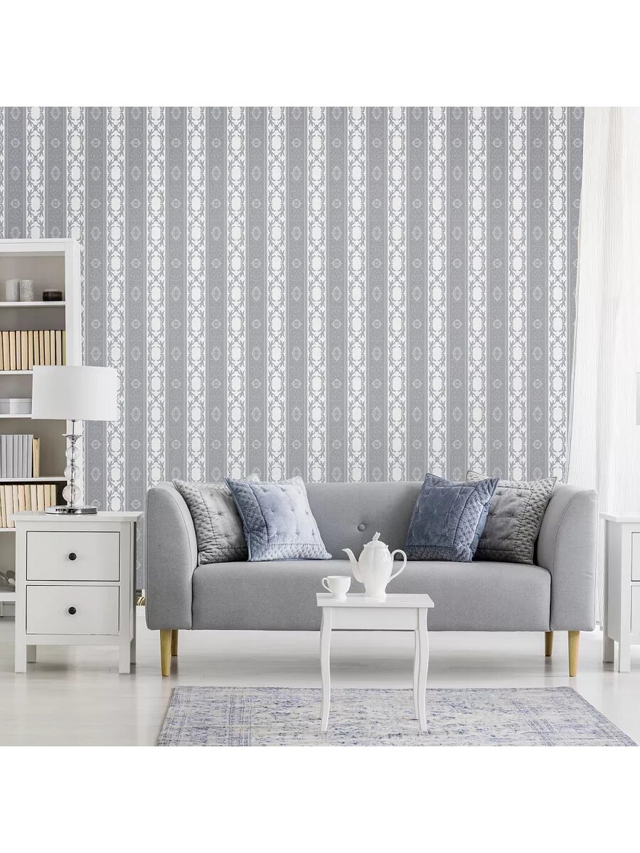 Обои Elysium "Вензеля", шелкография, огнестойкие, моющиеся, 10,05х0,53 м