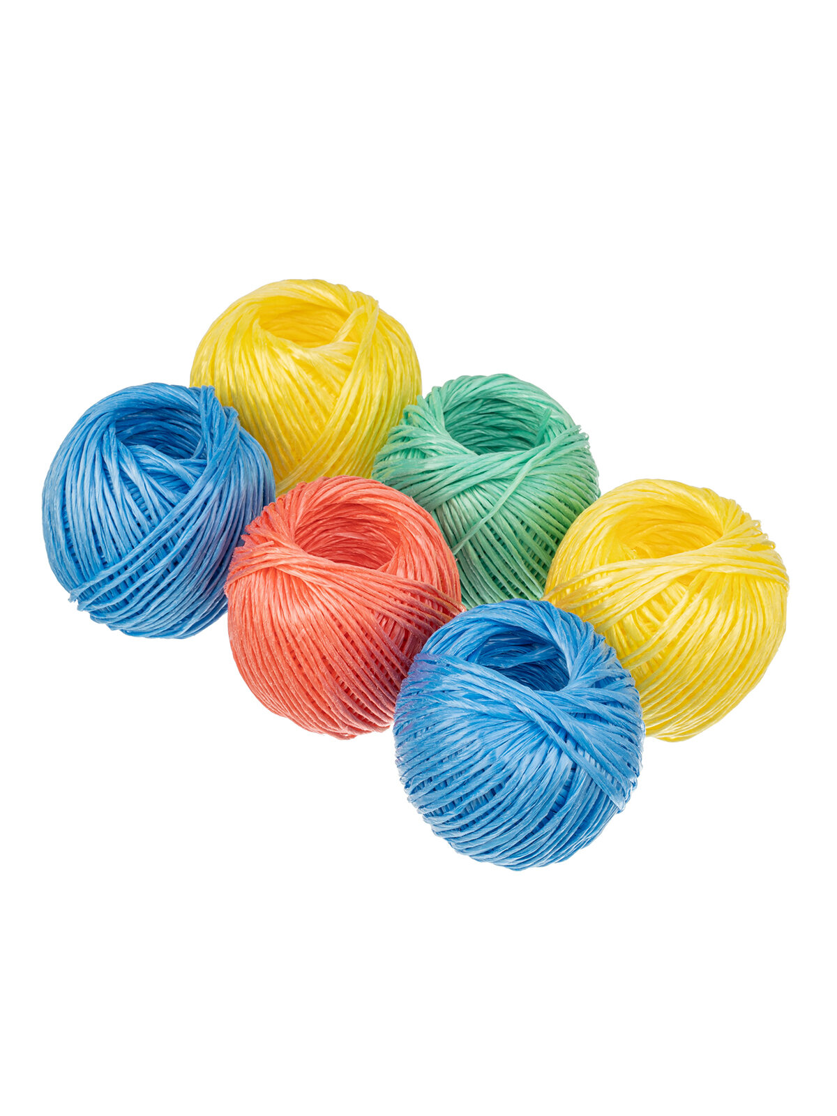 Набор шпагатов полипропиленовых Сибртех 6 шт, 2 мм, L 60 м, MIX цветов 93884