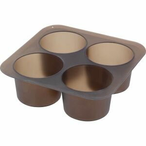 Форма д/льда MALLONY SKANDI 4 ячейки, 15,3х15,3х4,7 см, силикон