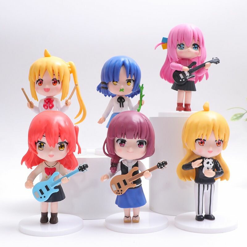 Аниме-фигурка Gotou Hitori BOCCHI THE ROCK 6 шт. 11cm