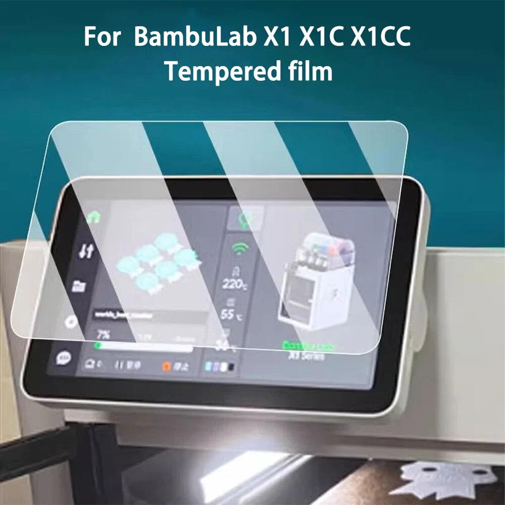 Защитная пленка HD из закаленного стекла для 3D-принтера BambuLab H2D H2S H2SC H2SL P1P P1S P2S P1SC X1 X1C X1CC