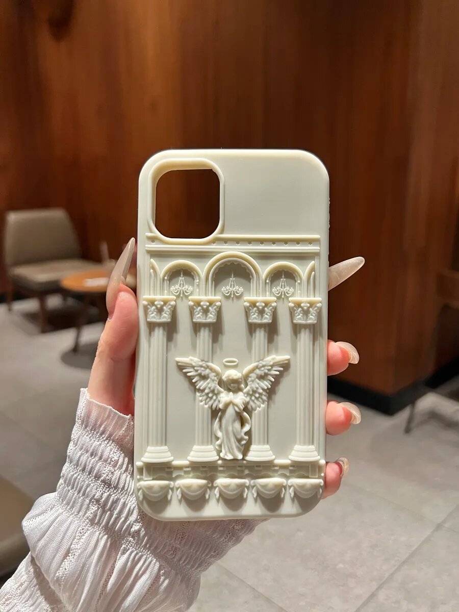 Чехол О'Кейси, для iPhone 11, с принтом, белый, защита камеры