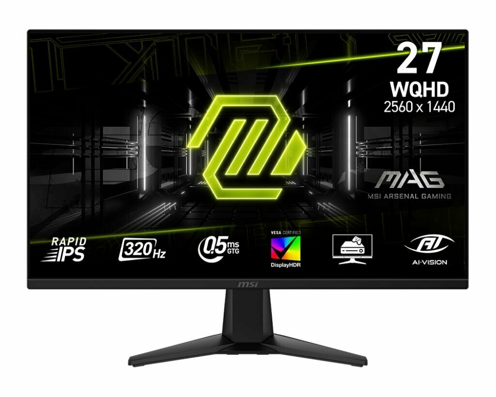 Msi MAG 275QF X32 27-дюймовый игровой монитор с разрешением 2K, IPS, 0,5 мсГТГ,320 Гц