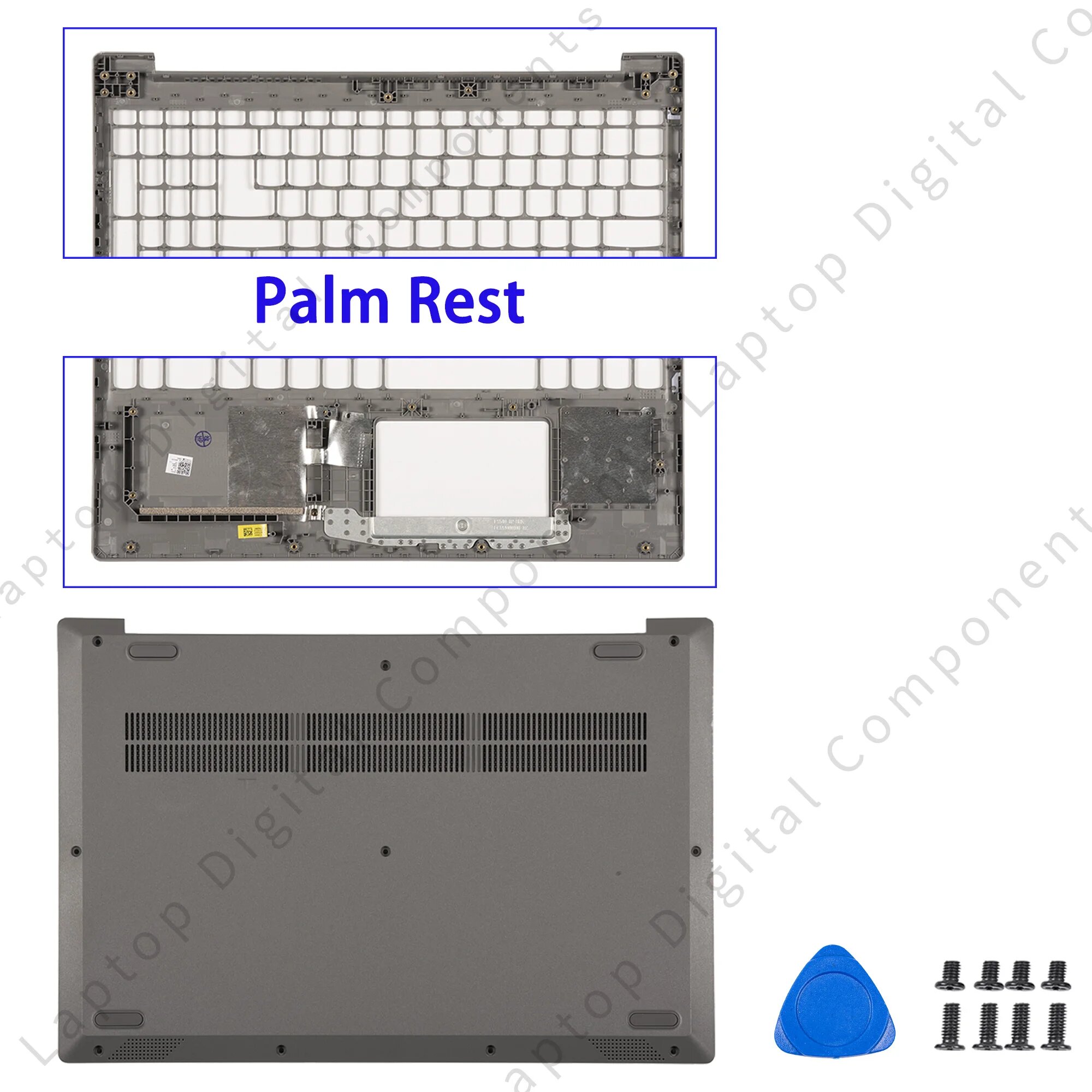 Чехол для Lenovo Ideapad S145-15 серебристый Silver CD Cover