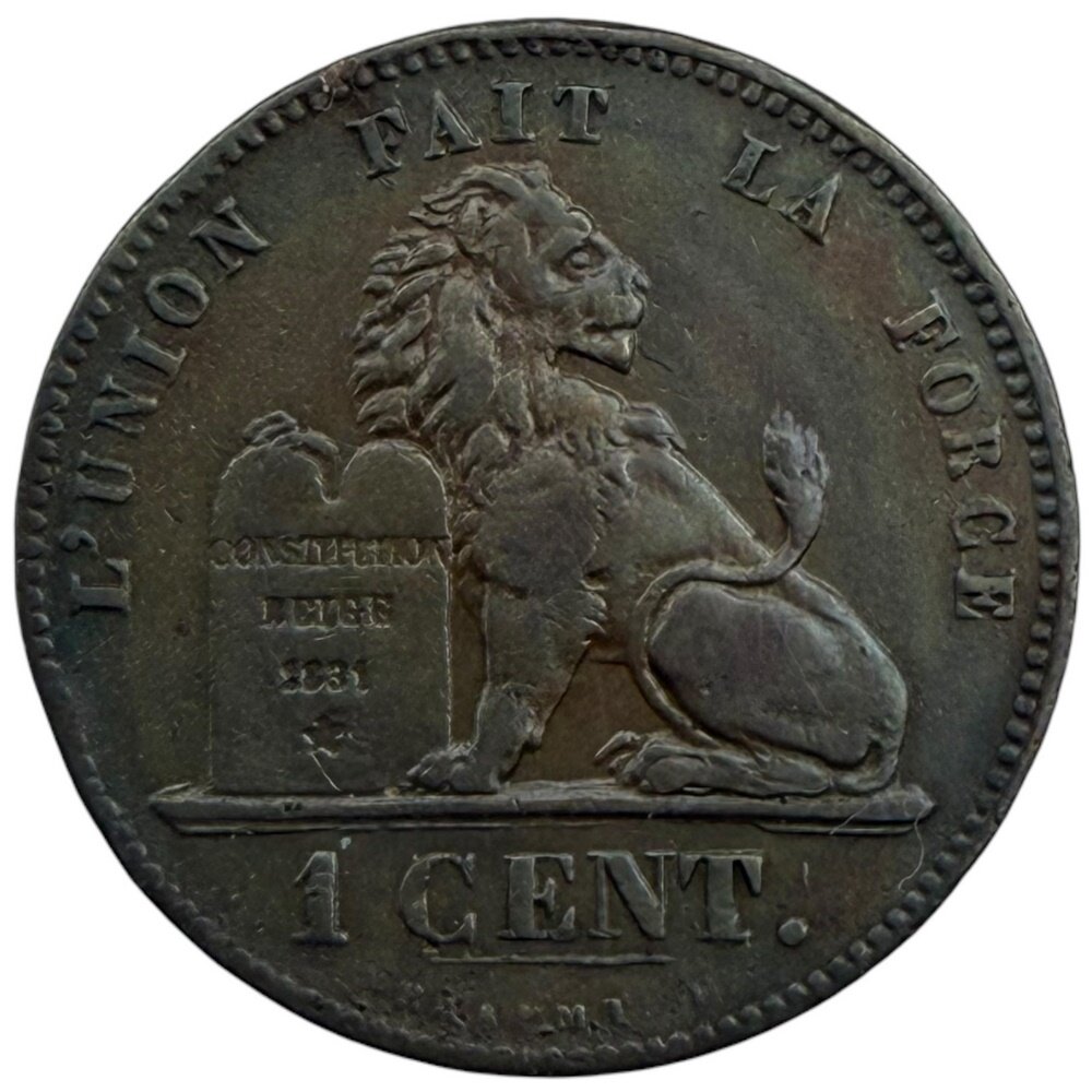 Бельгия 1 сантим 1870 г.