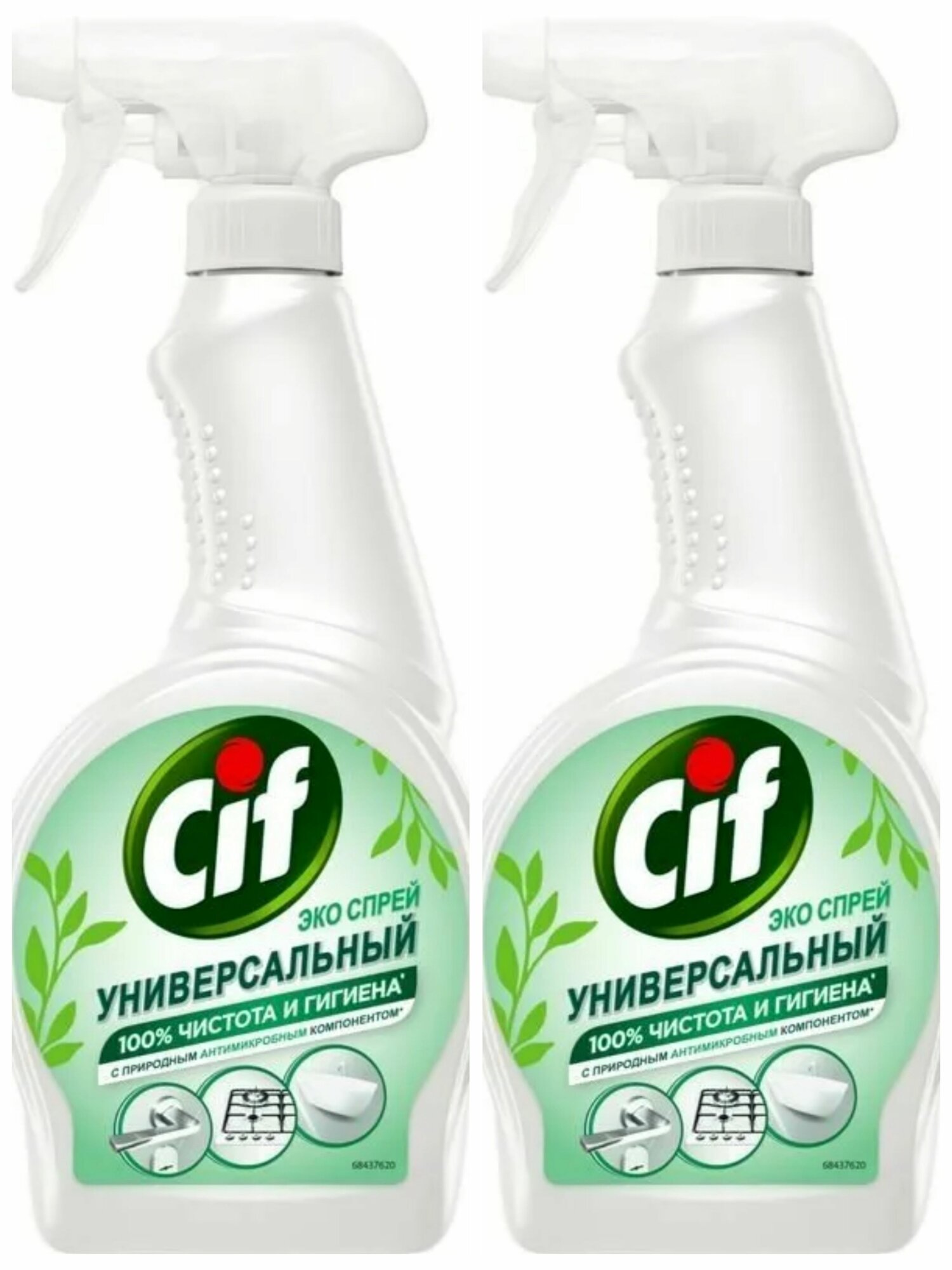 Универсальный чистящий спрей Сиф Эко 500 мл х 2 штуки