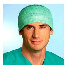 Колпак хирургический Sentinex Flex (Сентинекс), шапочка для хирурга, цвет зеленый, в упаковке 100шт, 17426