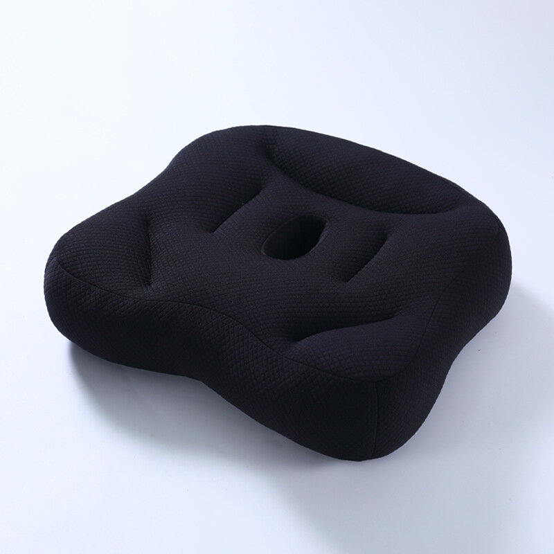 Подушка для ягодиц FANNIS, наполнитель полипропиленовый хлопок, черная, 40 см x 44 см x 11 см