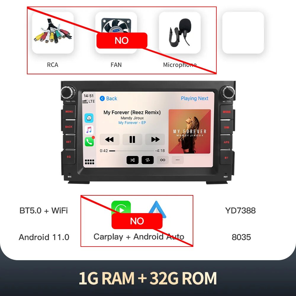 Kingchange Android 14 7 "2 Din автомобильное мультимедийное радио стерео для KIA CEED 2010-2012 Venga 2010 2016 CarPlay Auto 360 WIFI SWC BT 3326 1 32