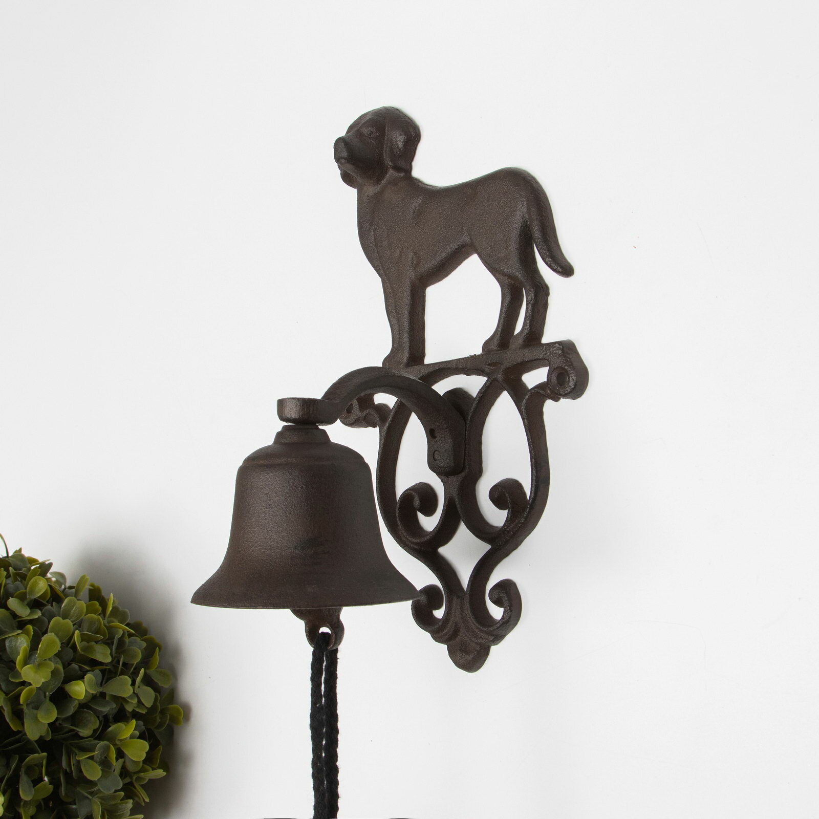 Колокол настенный чугун "Собака", декор, 24x10x13.5 см, адресат: без адресата
