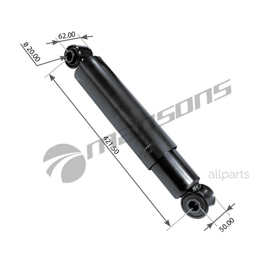 MANSONS 19200198 амортизатор подвески! 420-675 O/O\DAF XF95/105