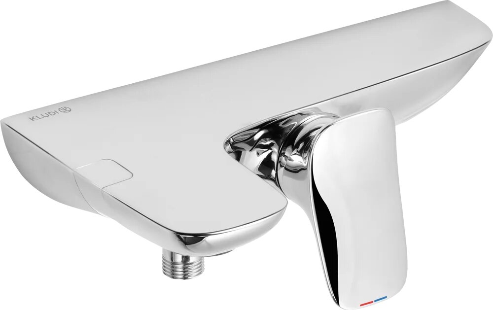 Смеситель для ванны с душем Kludi Ambienta 534450575 настенный, однорычажный, хром, глянцевый, латунный, без лейки, с керамическим картриджем