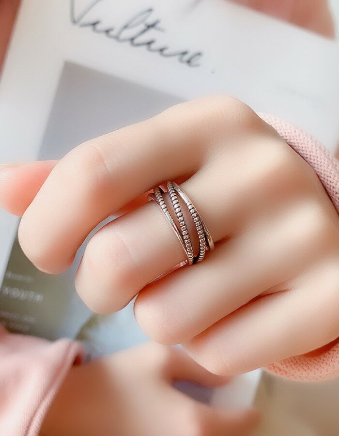 Кольцо переплетенное