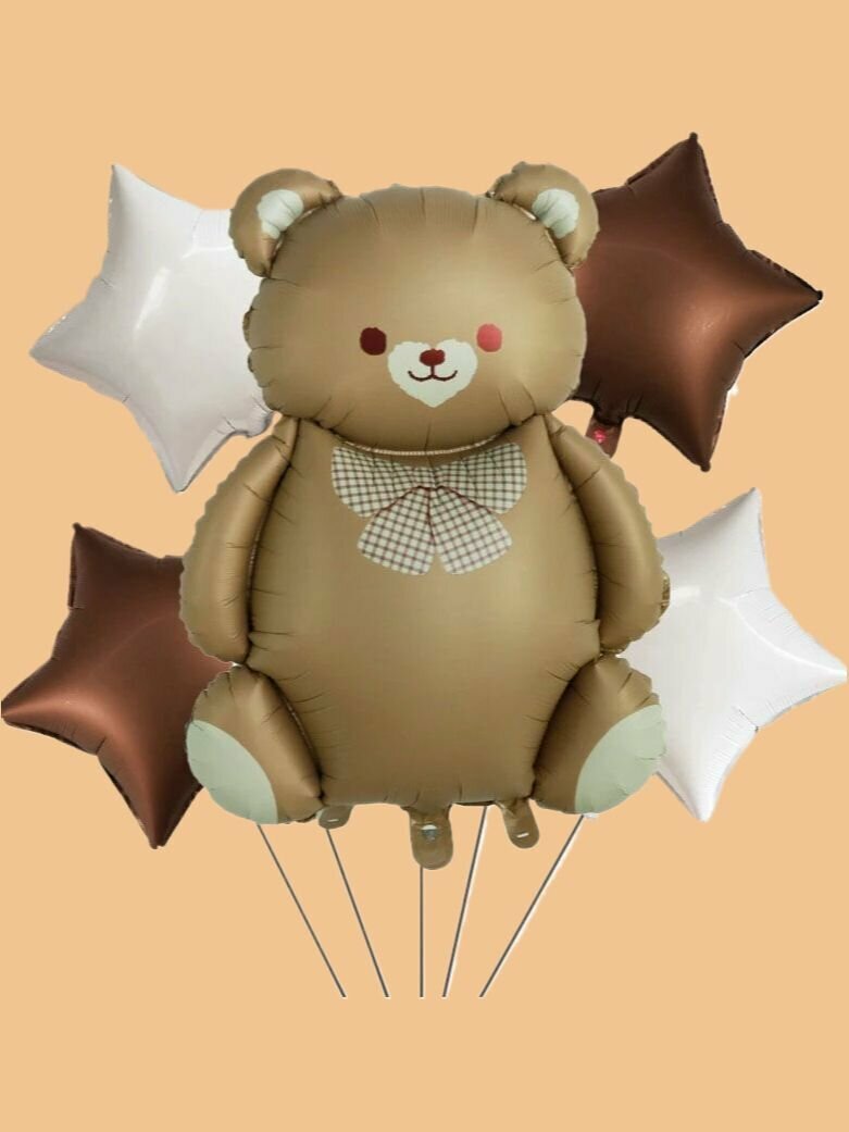 Рождественские воздушные шары из фольги, детские игрушки, старик, снеговик, пряничный человечек, 5 шт.