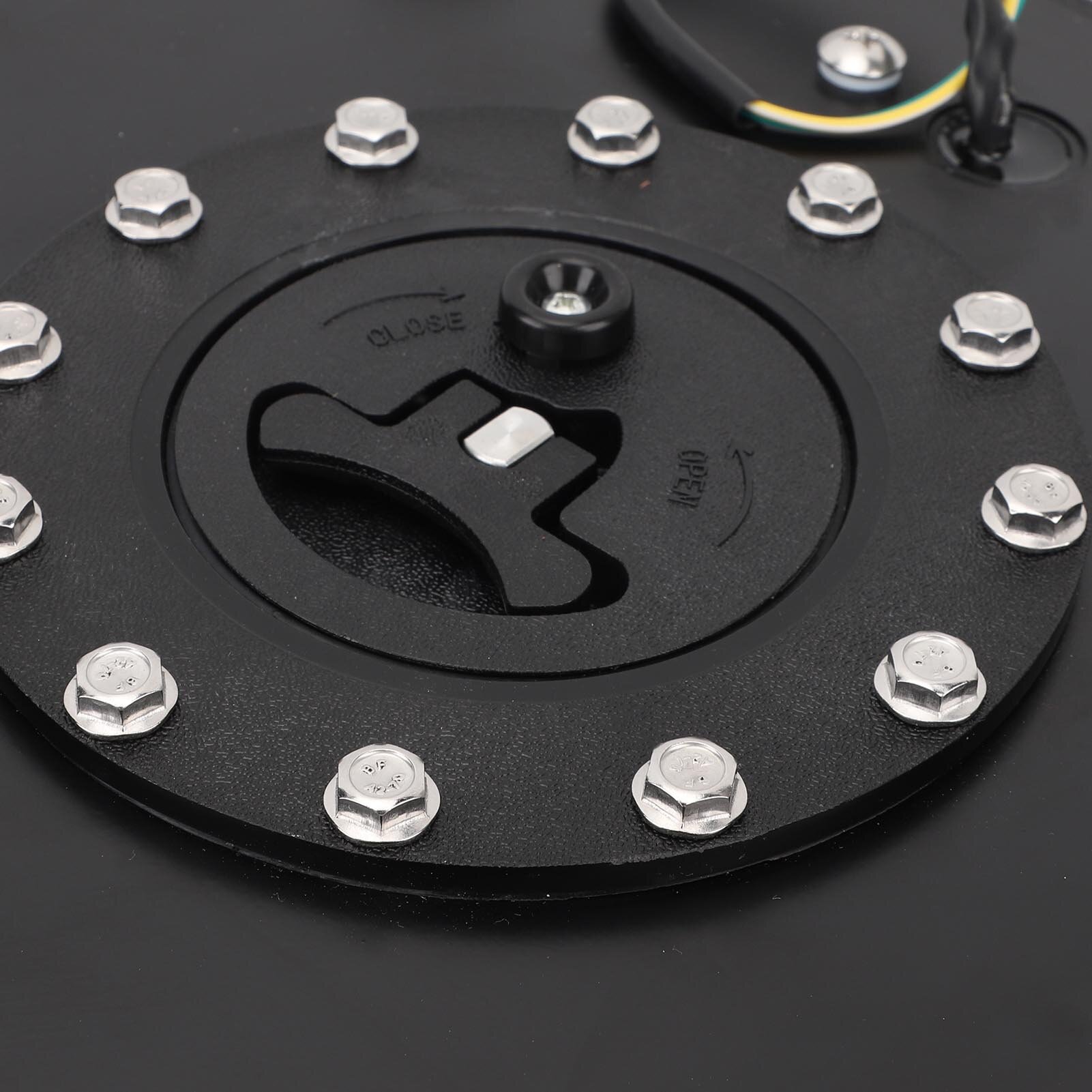 5 галлонов, 20 л, топливный бак с крышкой, черный топливный элемент из алюминиевого сплава для хот-рода, уличного гоночного трека, автомобиля, грузовика, внедорожника