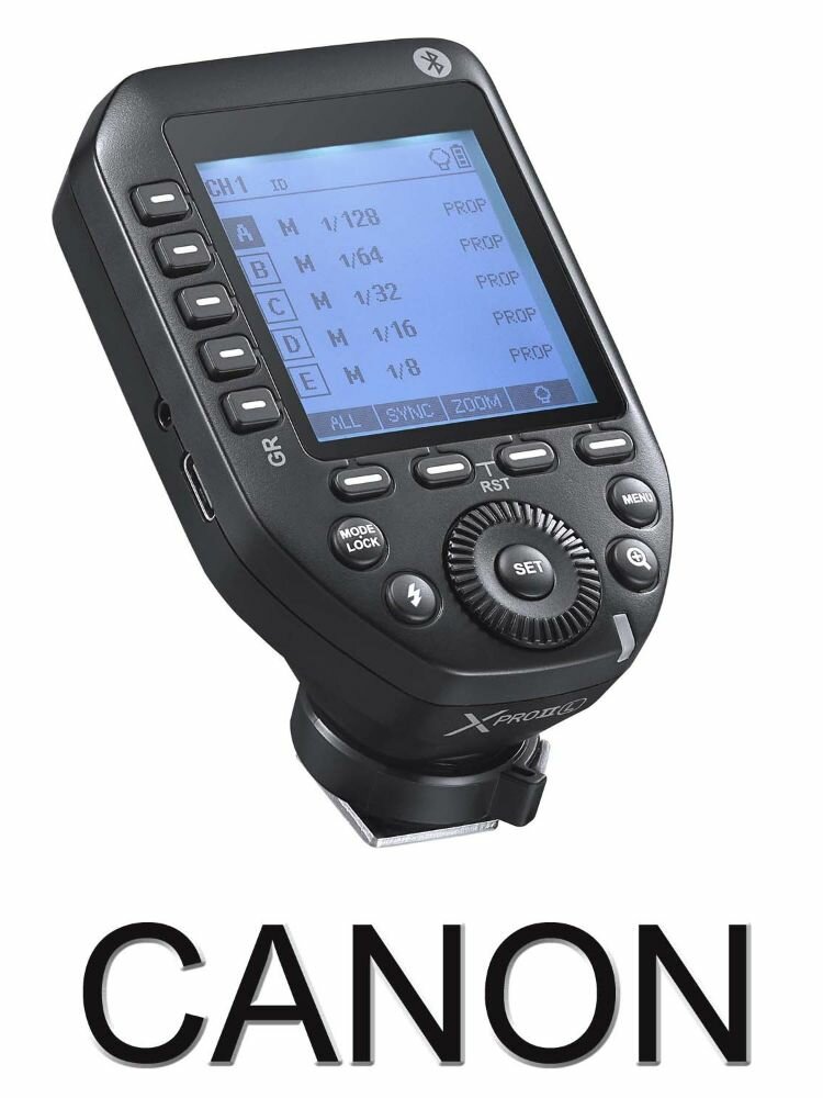 Godox X PRO II Беспроводной триггер вспышки TTL 1/8000 S HSS TTL-Преобразование-Ручная функция Большой экран для Canon