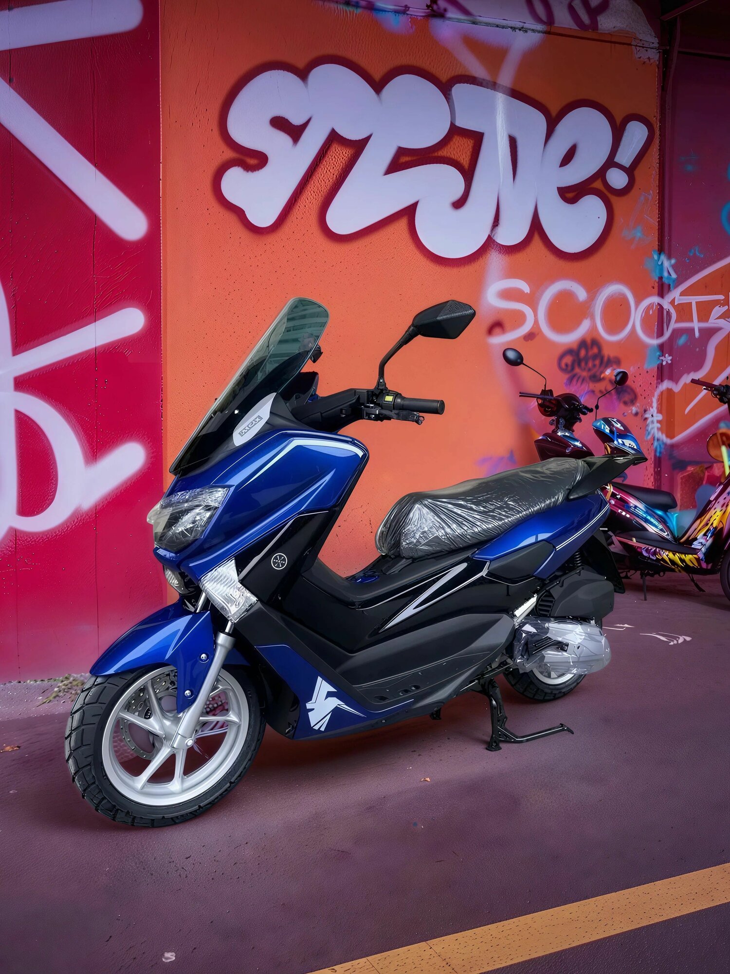 Скутер QUANTUM 125 см3 (49,9 см3) (синий)