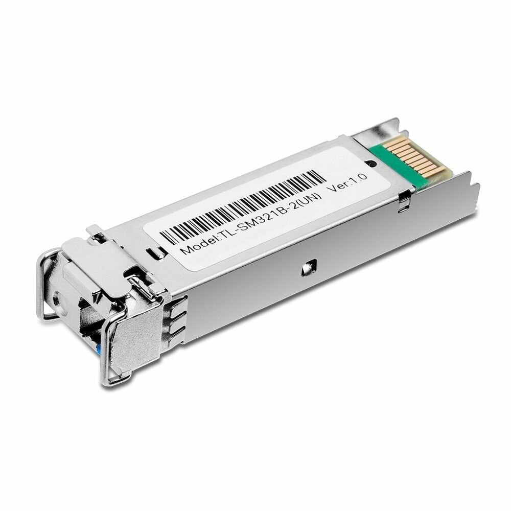 TP-Link SM321B-2 WDM SFP-трансивер, 1000Base-BX Simplex LC, Tx: 1310нм, Rx: 1550нм, одномод, до 2км