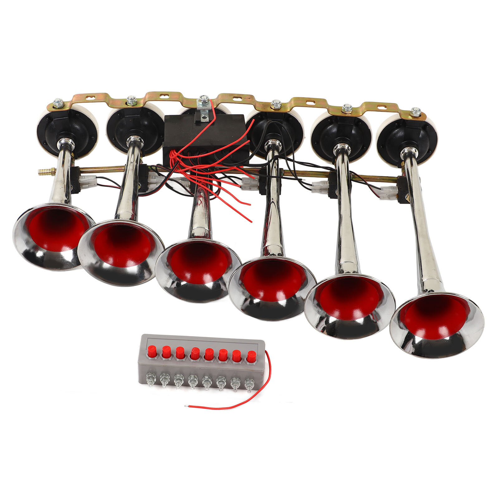 Мощный 6-гудковый воздушный рог 12V/24V 160dB для грузовиков, автобусов и лодок