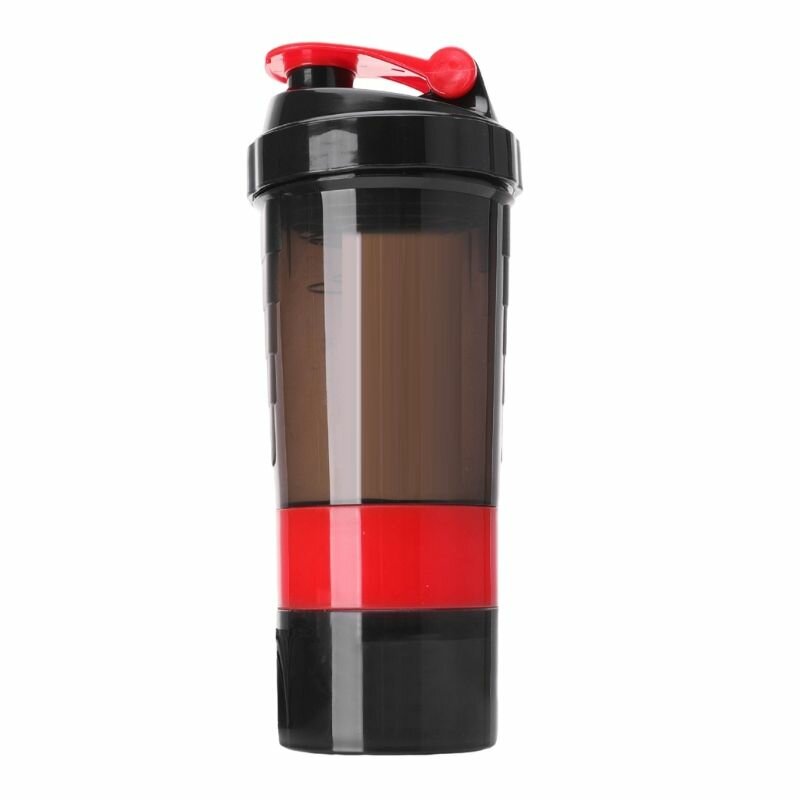 Спортивный пластиковый стаканчик для воды большой емкости объемом 500 мл-красный