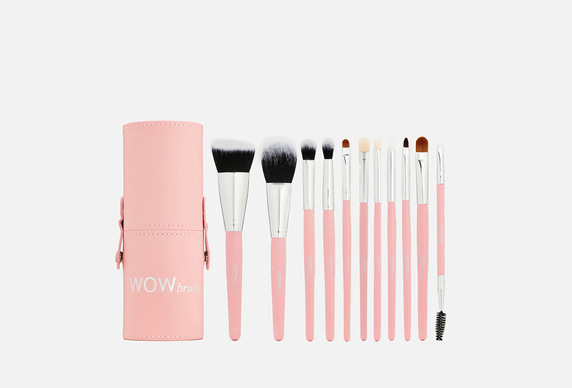 Набор кистей для макияжа WOW BRUSH Pink