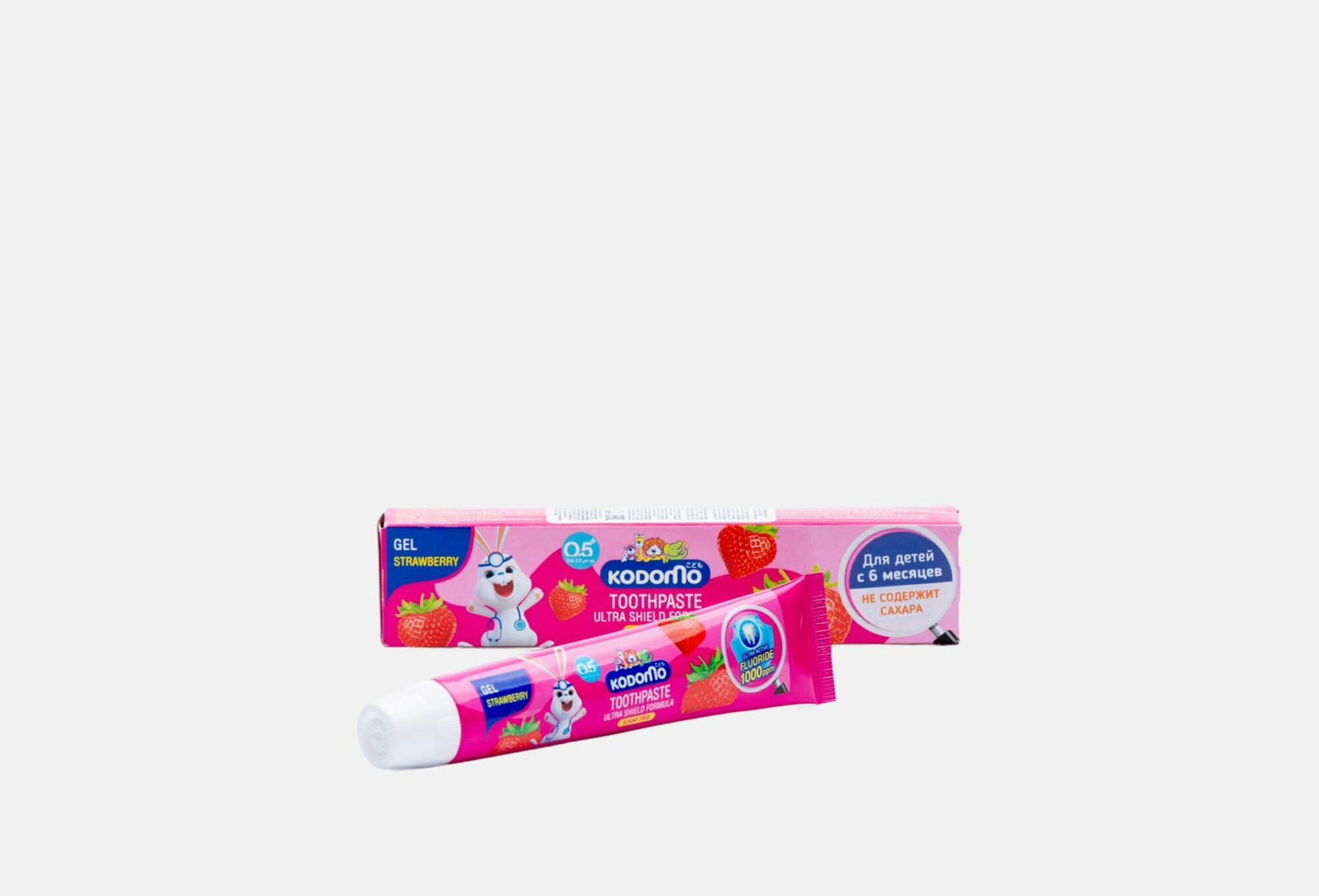 Детская зубная паста LION Kodomo strawberry 40 г