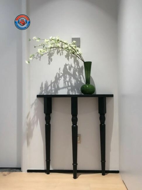 Консоль для прихожей 80х25х80 см, узкий настенный столик под ключи и декор, компактная полка для коридора, современная мебель для маленькой прихожей