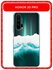 Чехол на Honor 20 Pro / Хонор 20 Про с принтом "Большая волна", прозрачный