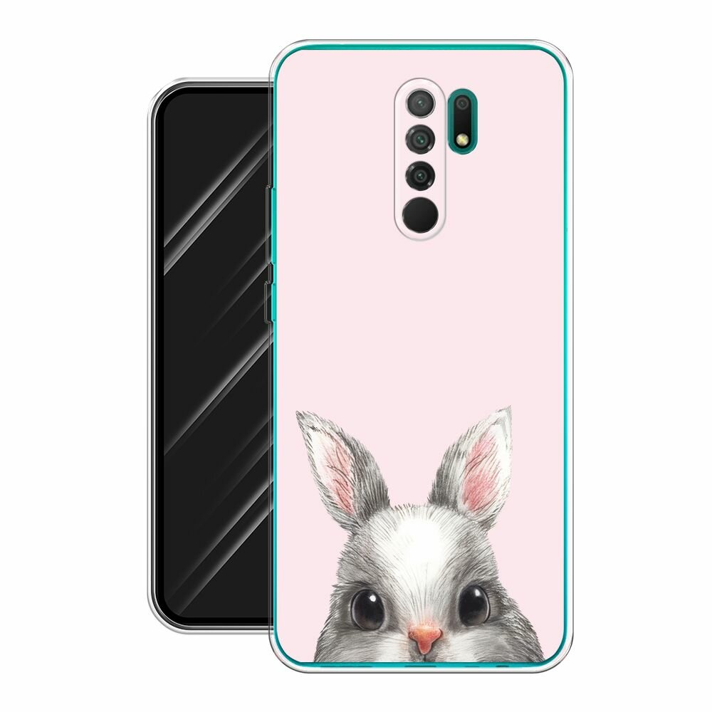 Чехол на Xiaomi Redmi 9 / Сяоми Редми 9 с принтом "Карандашный кролик 1 - 8 марта" — фото 1