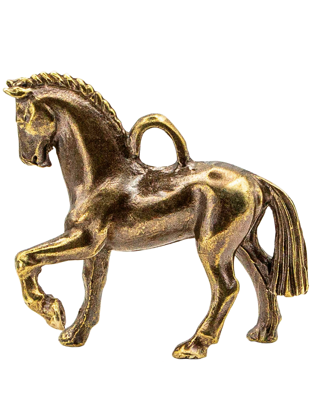Миниатюрная фигурка из латуни и бронзы Лошадь, символ года, знак зодиака