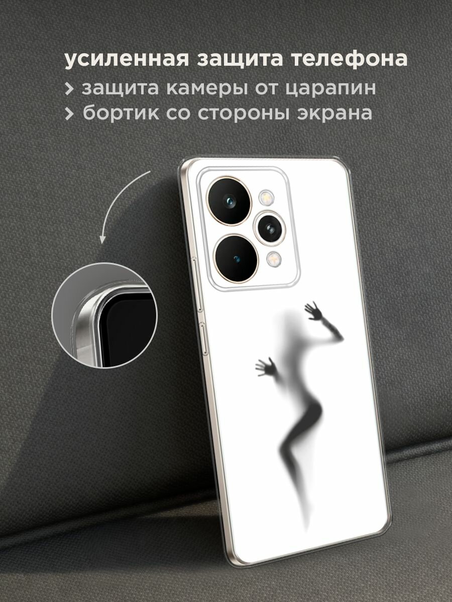 Чехол на Realme 15 Pro / Реалми 15 Про с принтом "Девушка в душе" — фото 1