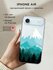 Чехол на Apple iPhone Air / Айфон Айр с принтом "Синяя снежная гора", прозрачный