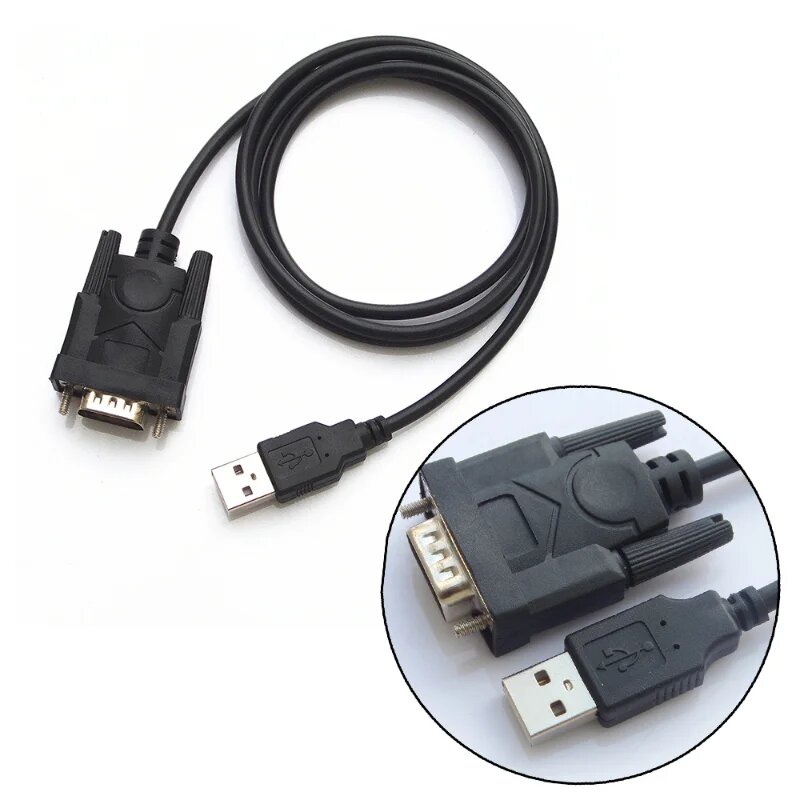 Переходник с USB RS232 на DB 9-контактный Штекерный кабель-переходник поддерживает систему Win 7 8 10 Pro, поддерживает различные кабели для последовательных устройств, 75 см