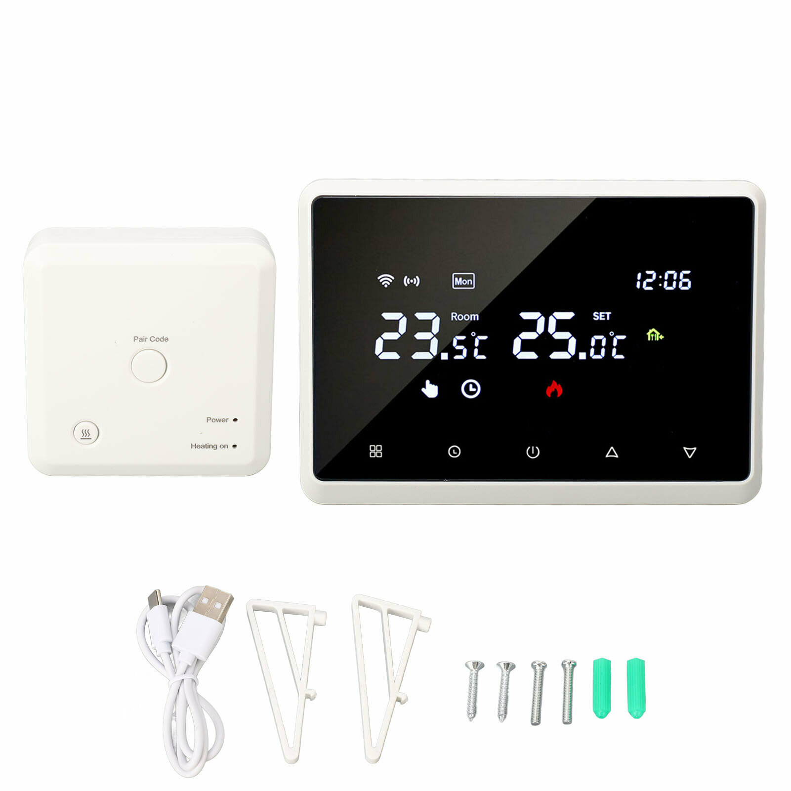 Умный термостат с Wi-Fi, пульт дистанционного управления, настенный регулятор температуры для домашнего котла