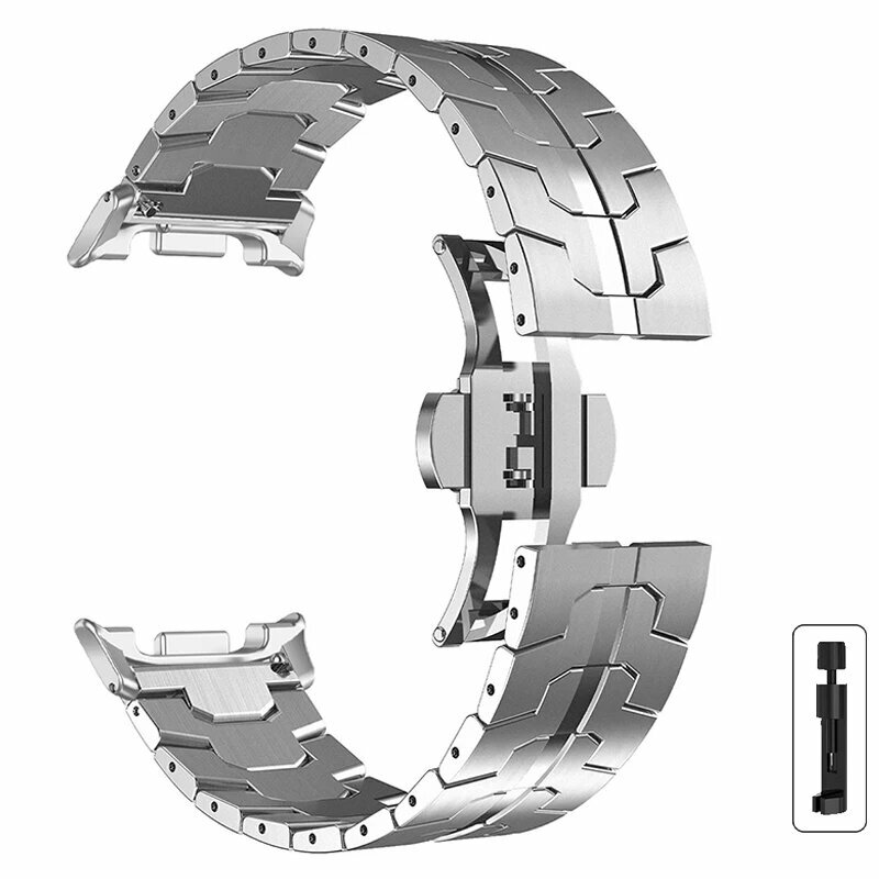 Серый металлический ремешок Watch 8 44mm S-T